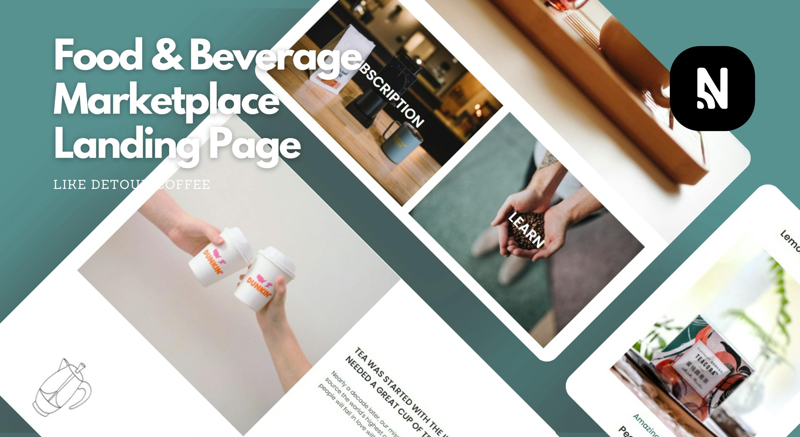 Food & Drink E-Commerce Store Template | Bubble