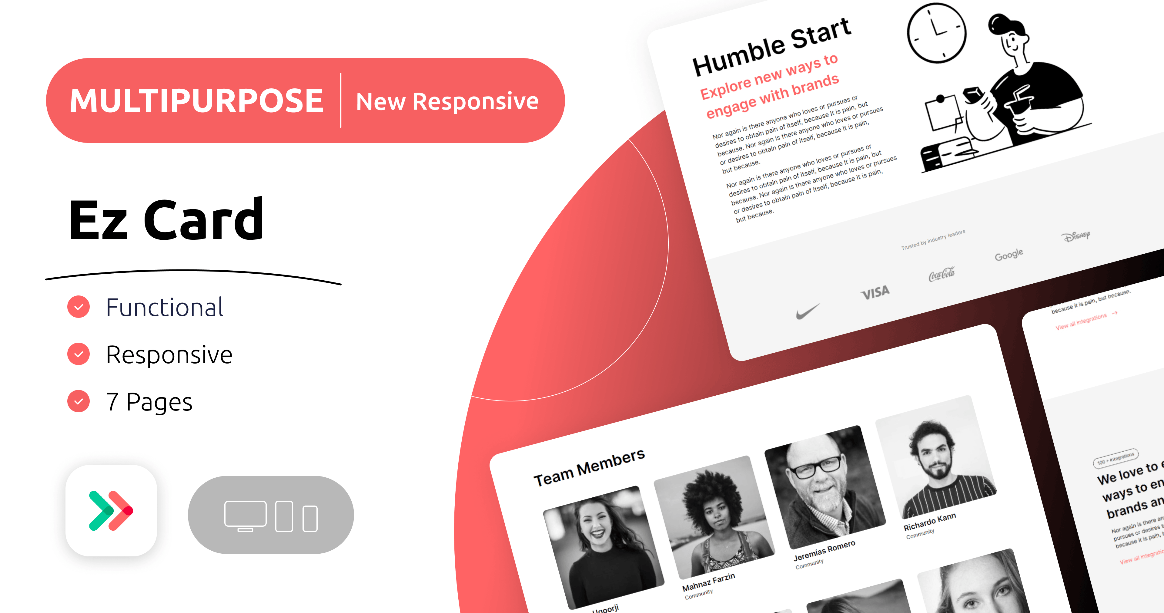 Ez Card Landing Template | Bubble