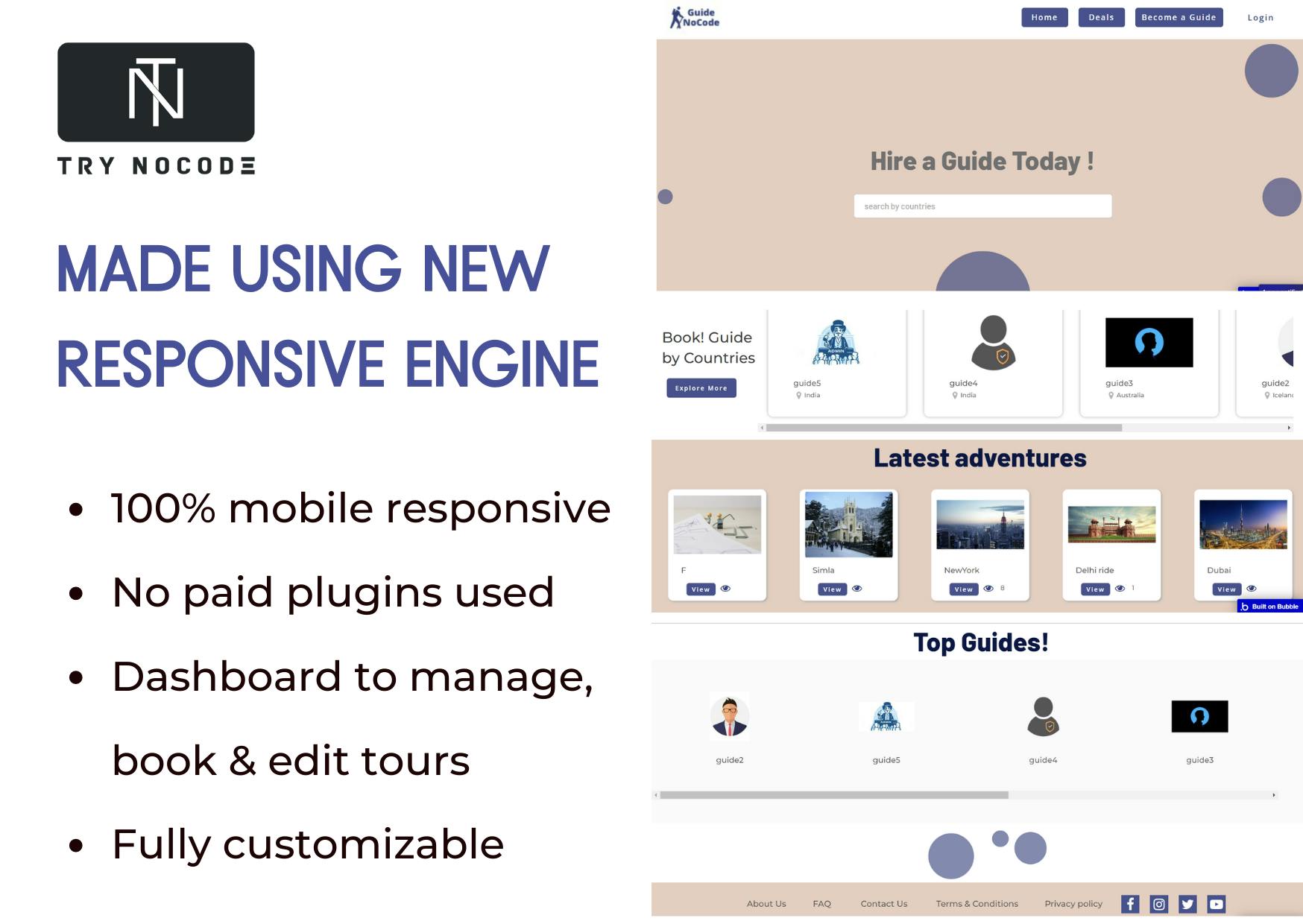 Tour guide Template | Bubble