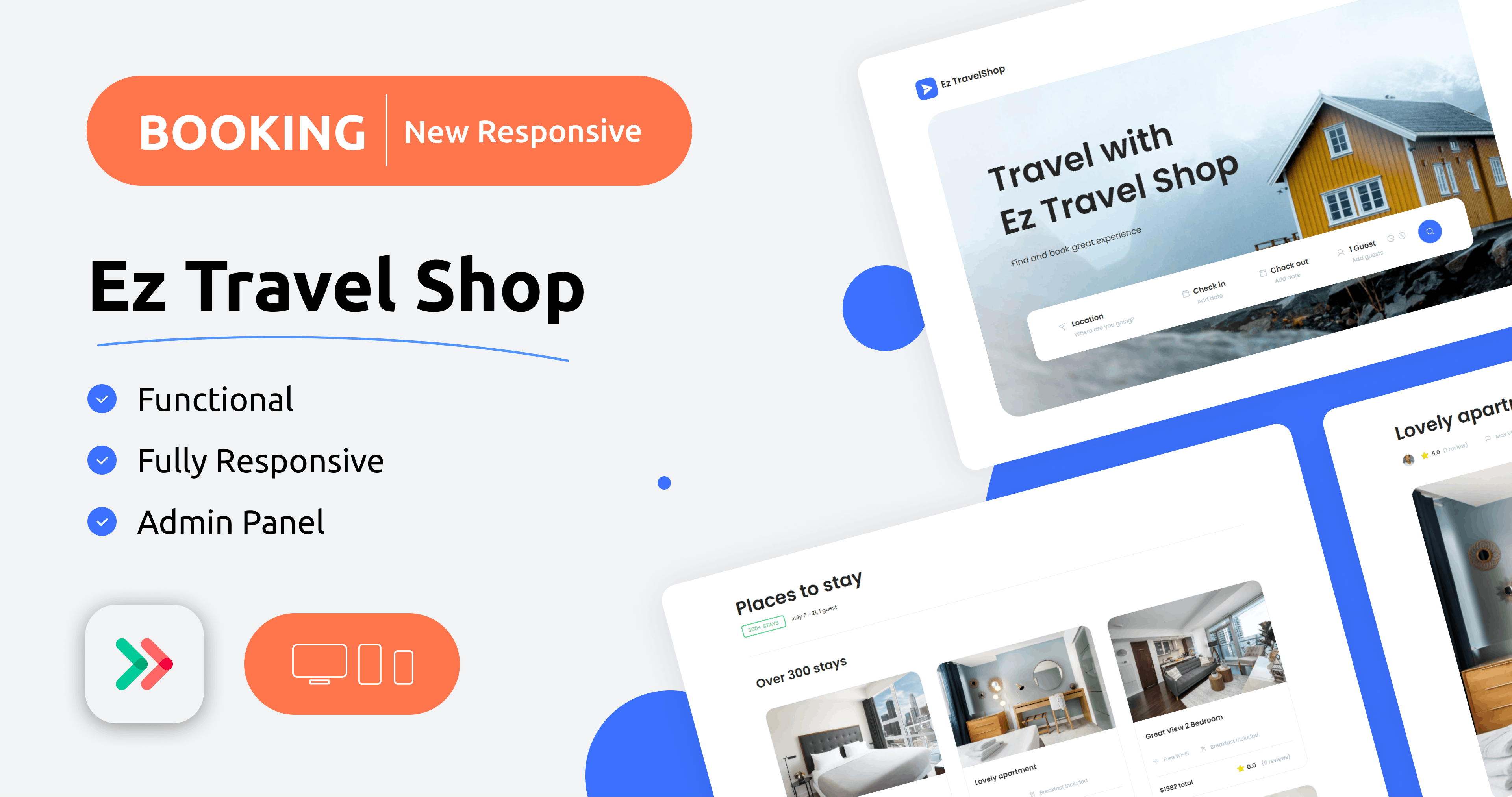 Ez Travel Shop Template | Bubble