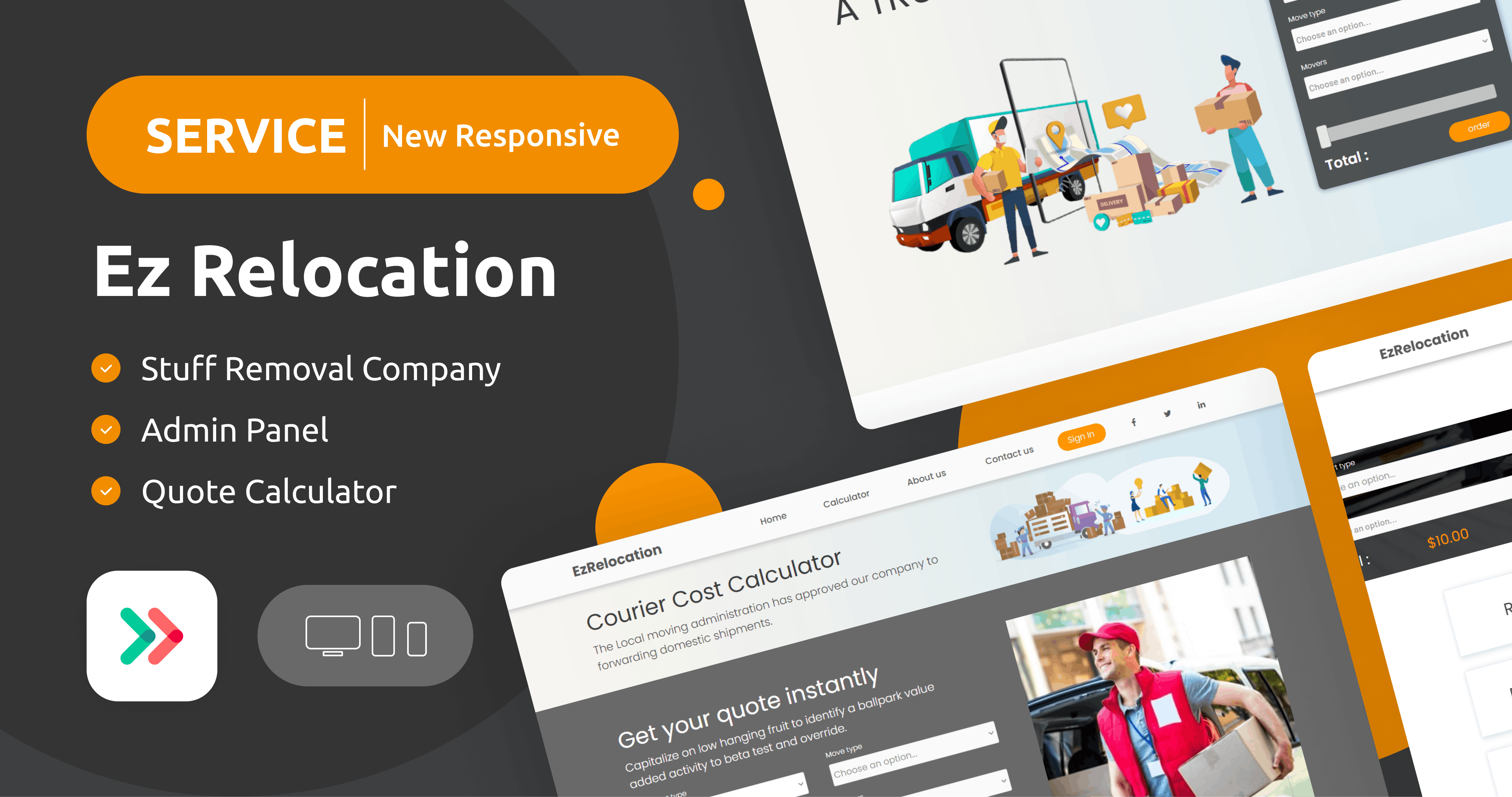 Ez Relocation / Moving Company Template | Bubble