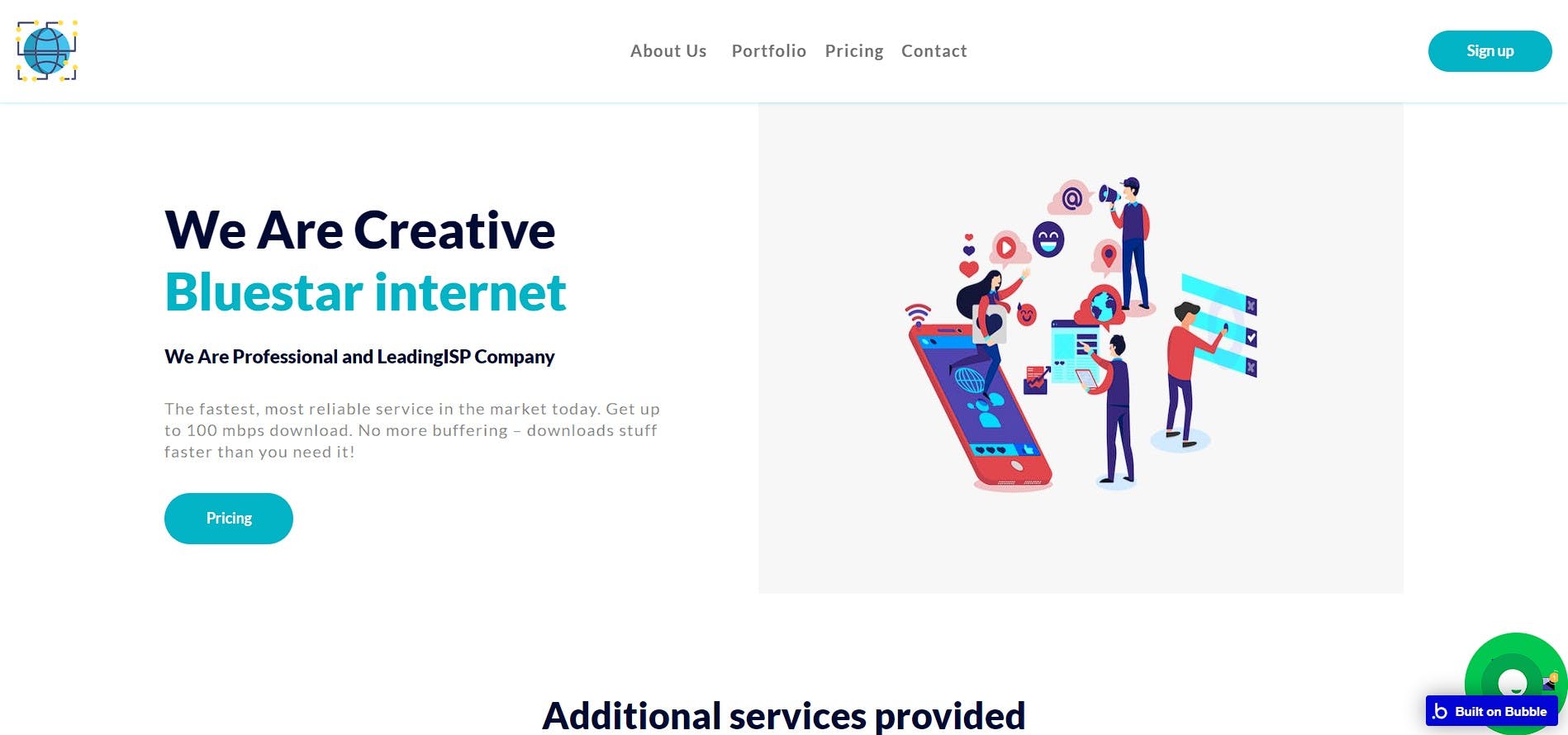 Internet Shop Landingpage Template | Bubble