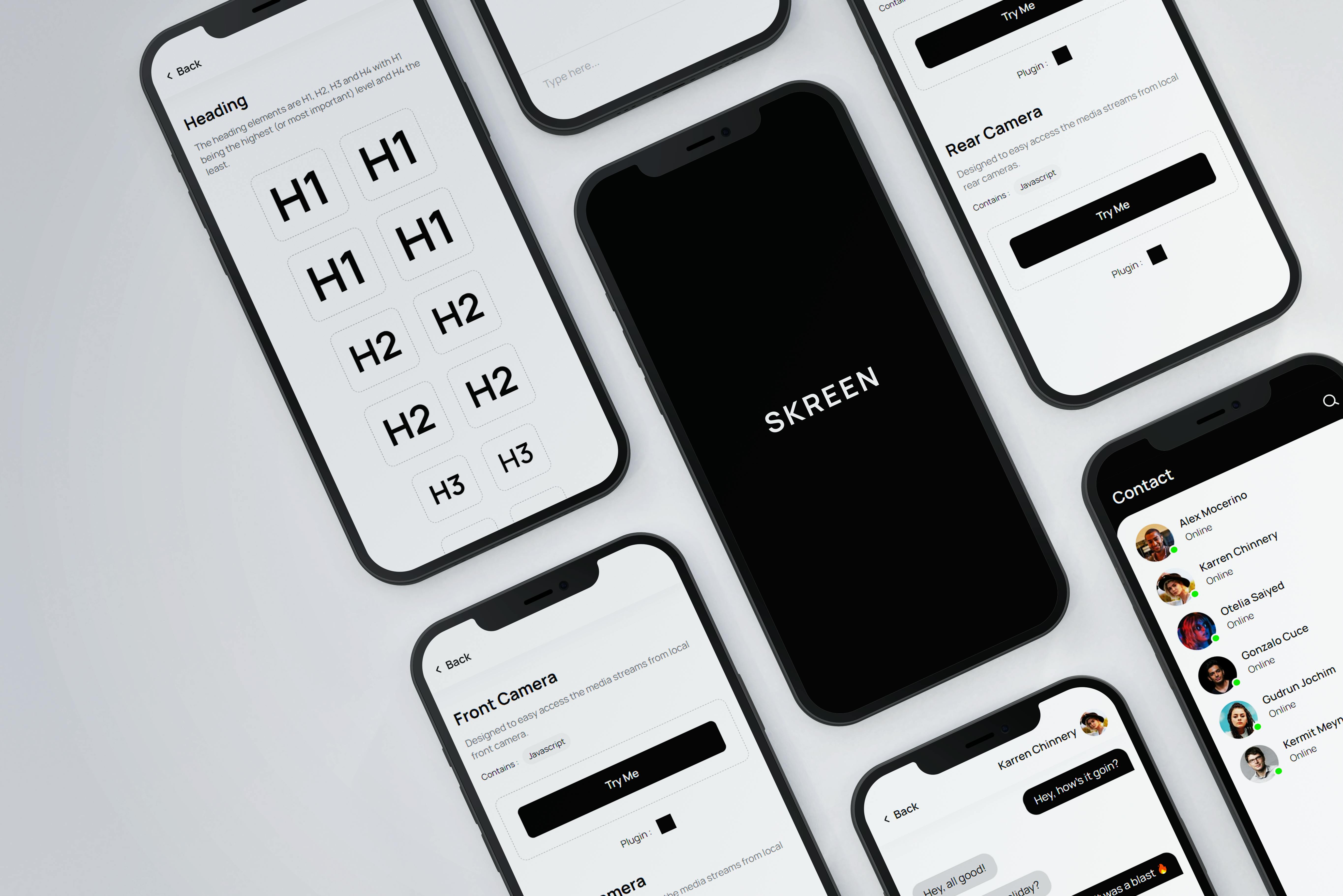 Skreen - PWA / Mobile Kit Template | Bubble
