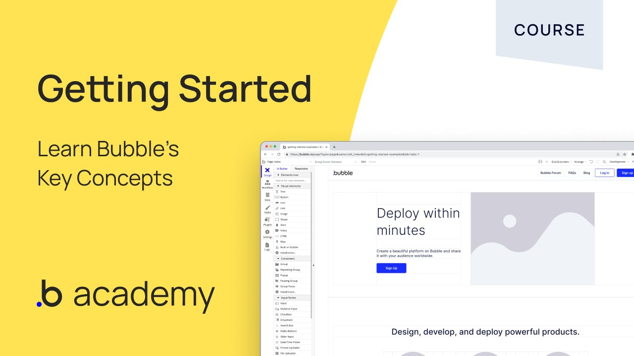 Getting Started: Key Concepts | Bubble Getting Started: Key Concepts | Bubble