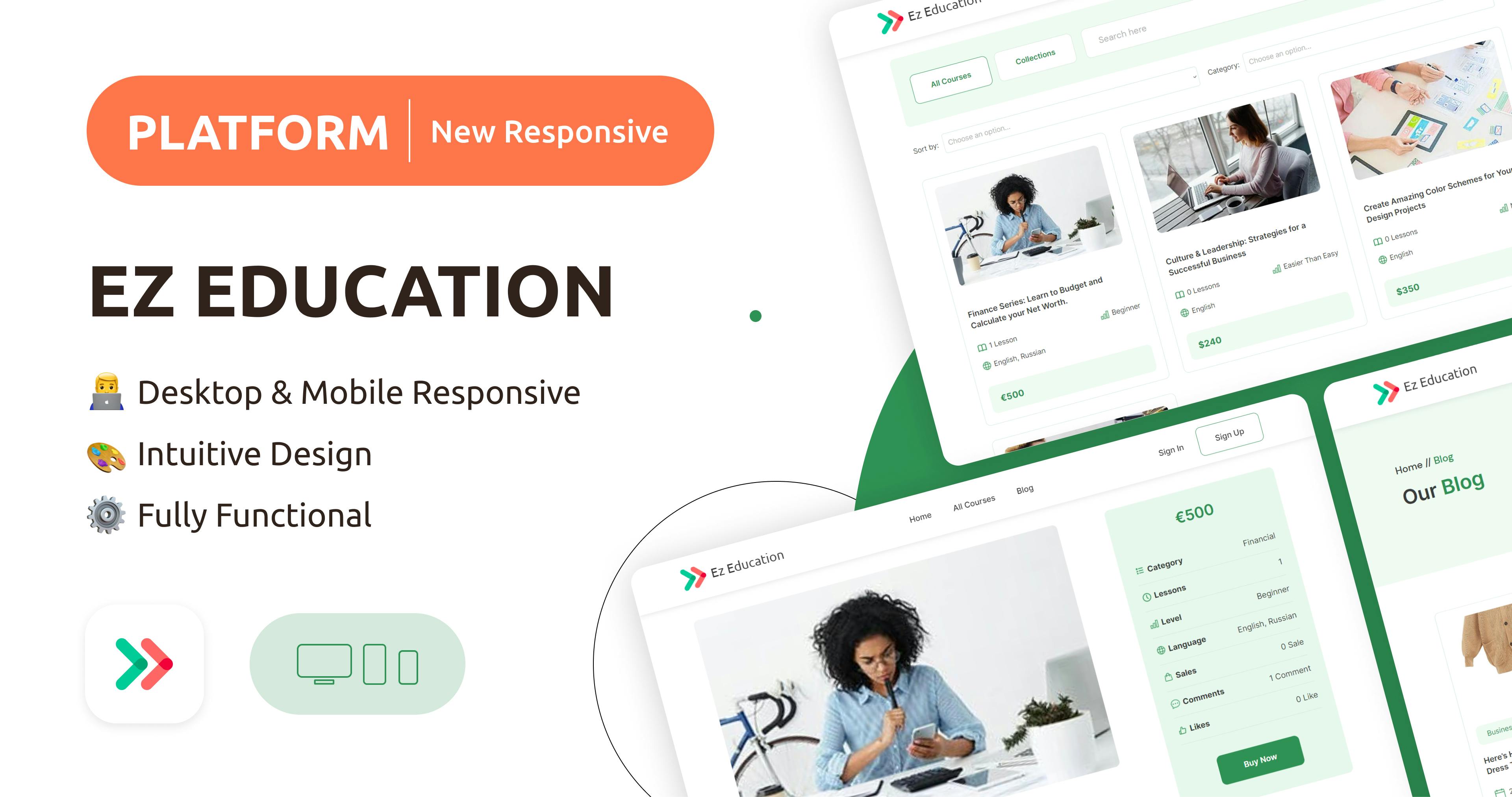 Ez Education Portal Template | Bubble