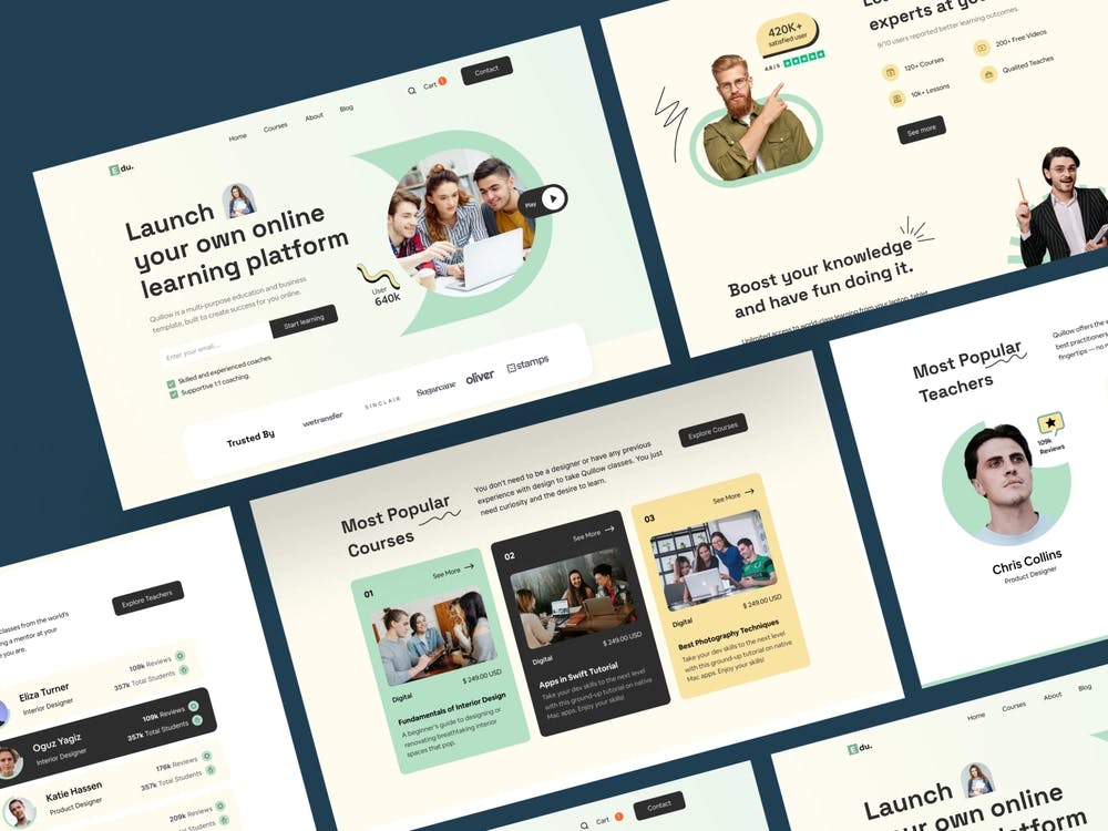 Online Learning Platform Template | Bubble
