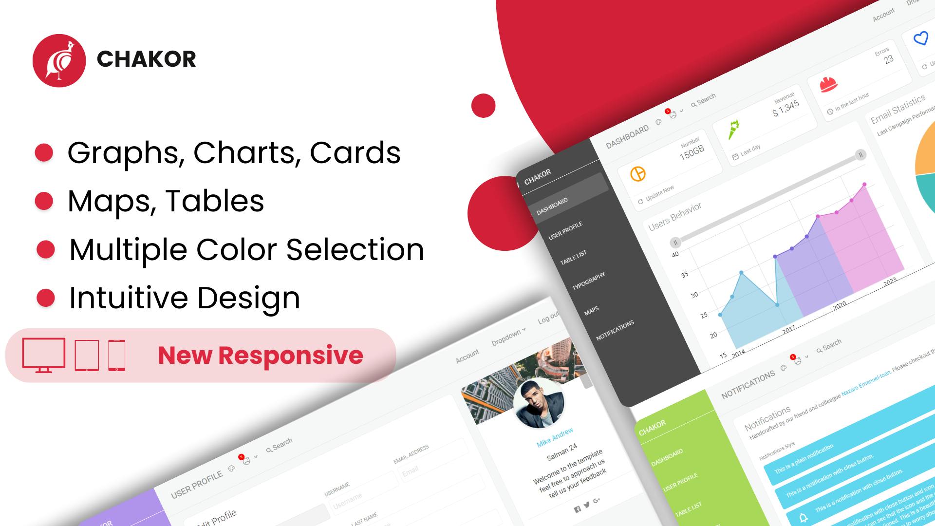 Light Bootstrap Dashboard Template | Bubble Light Bootstrap Dashboard Template | Bubble
