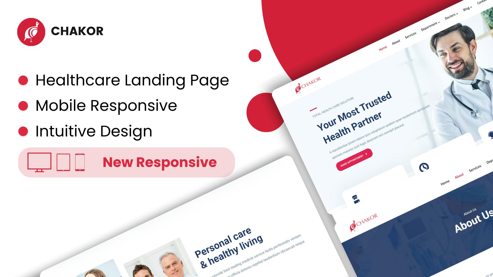 Healthcare Landing Page Template | Bubble