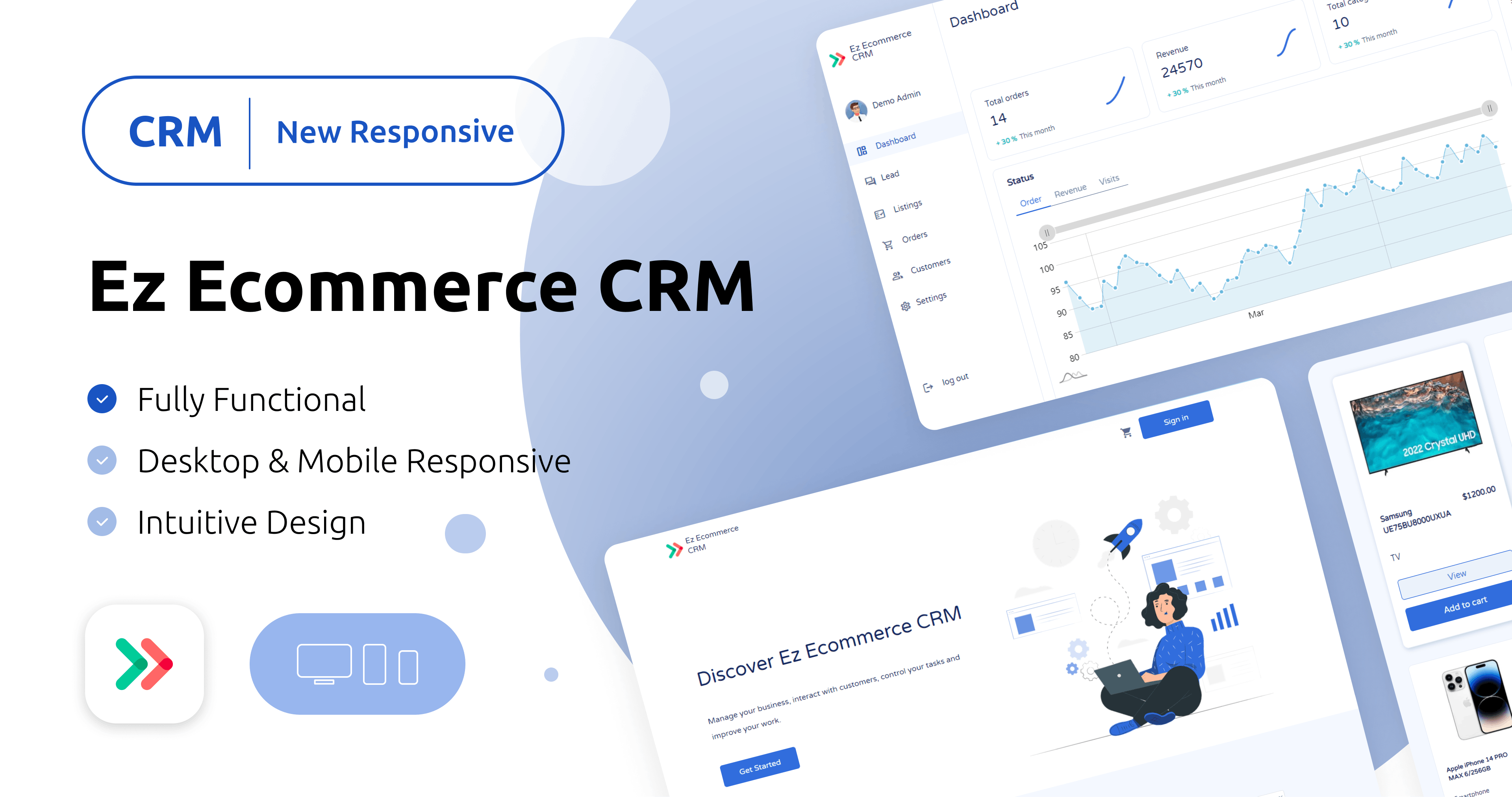 Ez Ecommerce Crm Template Bubble