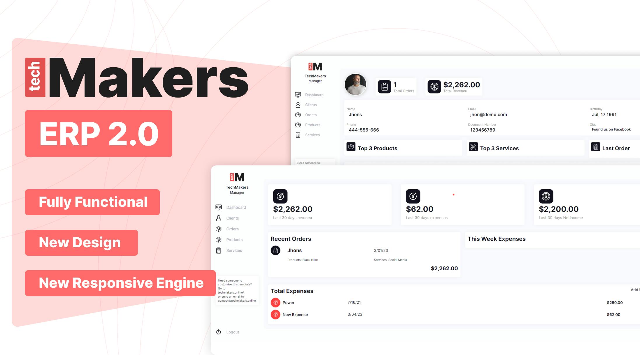 ERP 2.0 - Fully Functional Template | Bubble