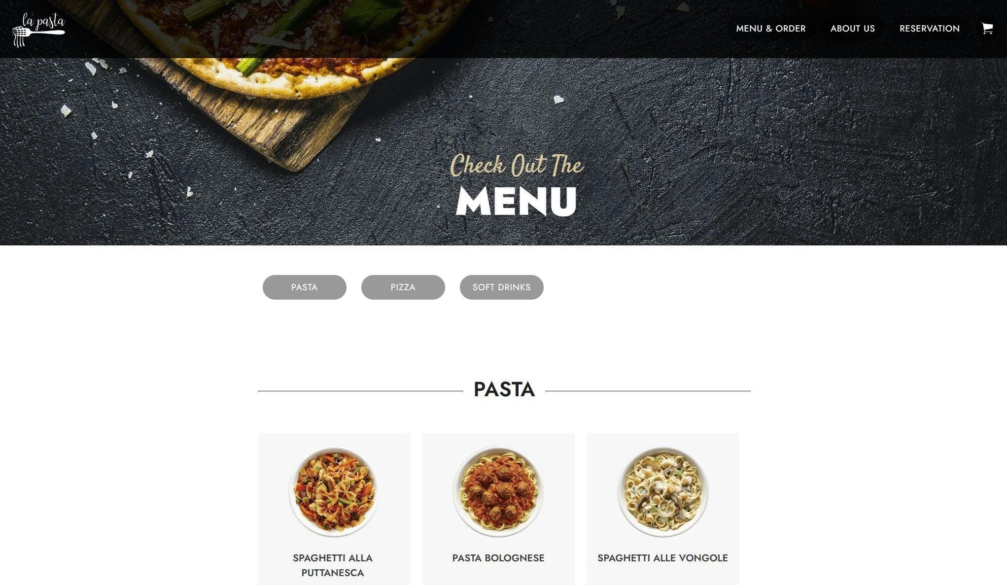 Restaurant Menu & Delivery Template | Bubble