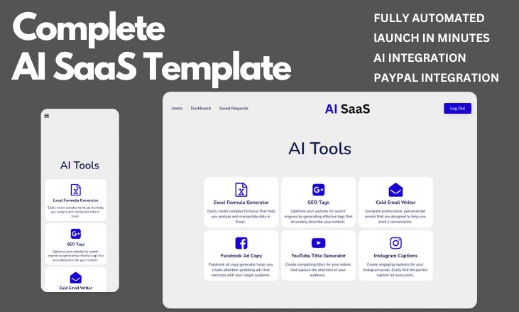 AI Saas Template Template | Bubble AI Saas Template Template | Bubble