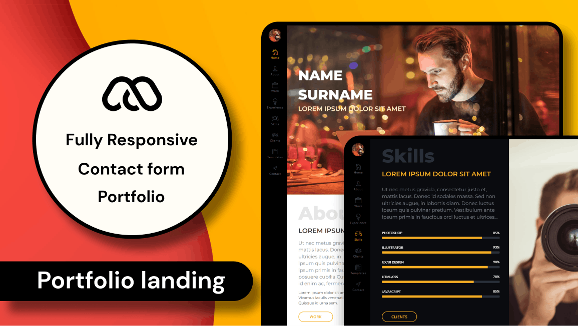 Portfolio Landing Page Template | Bubble