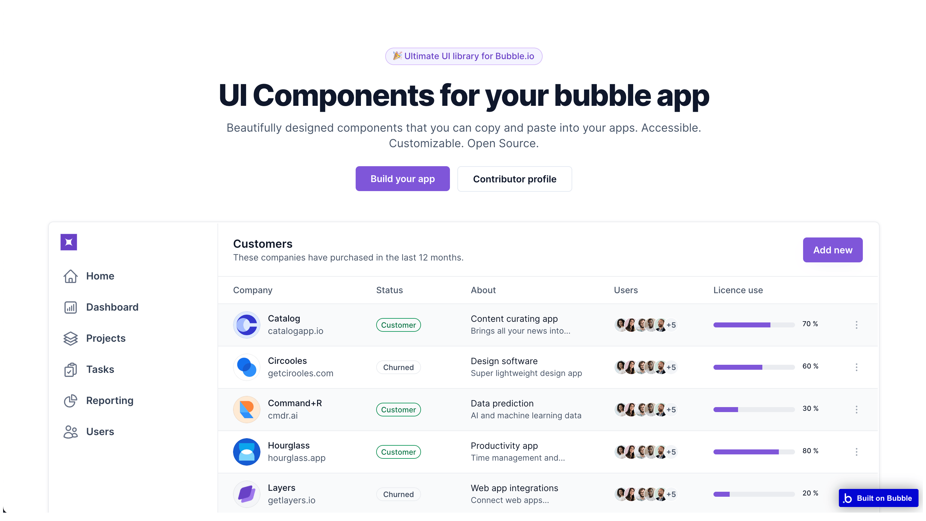 Nexa Ultimate UI Starter Kit Template | Bubble