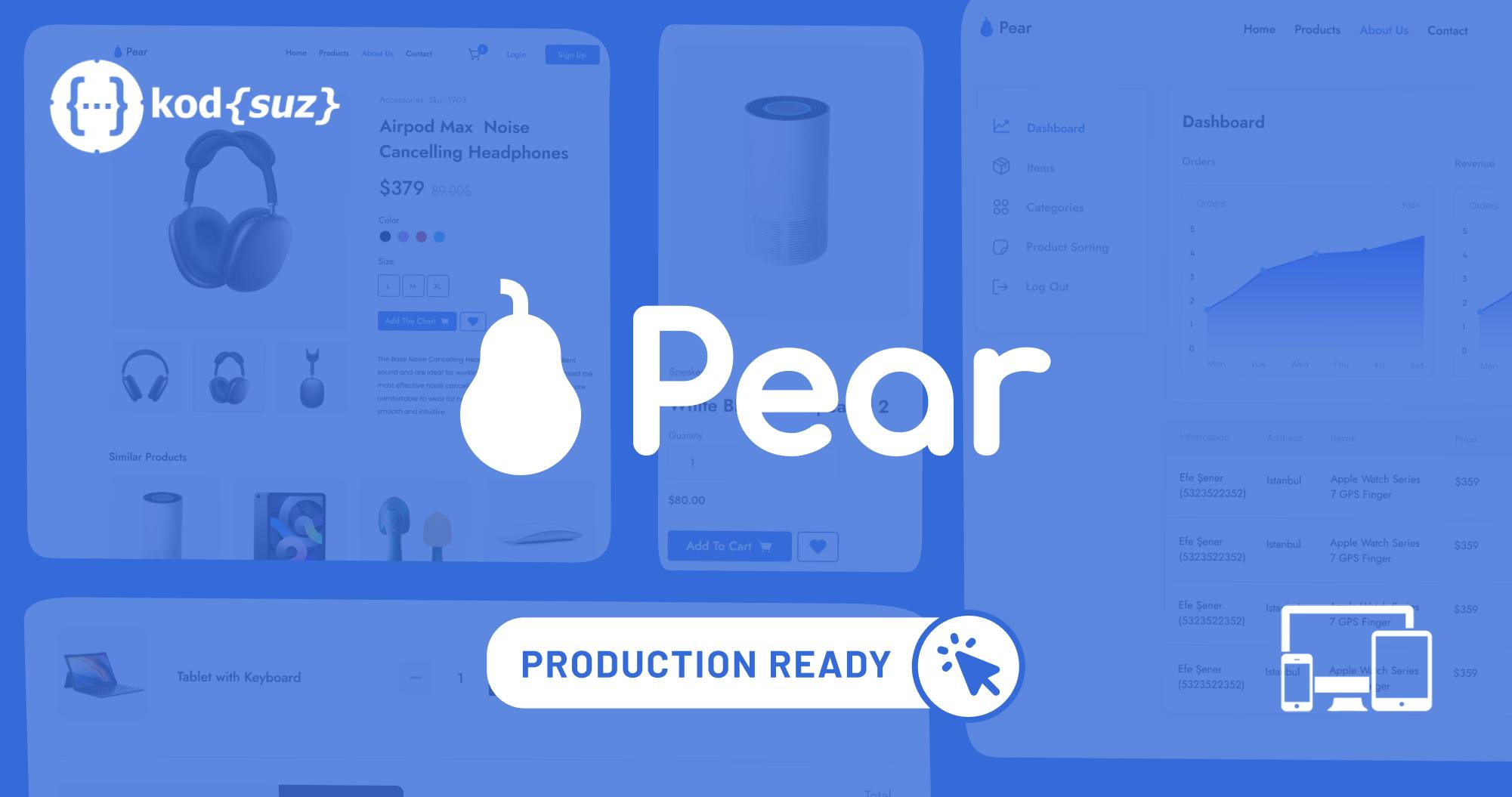 Pear - Modern E-commerce Template | Bubble