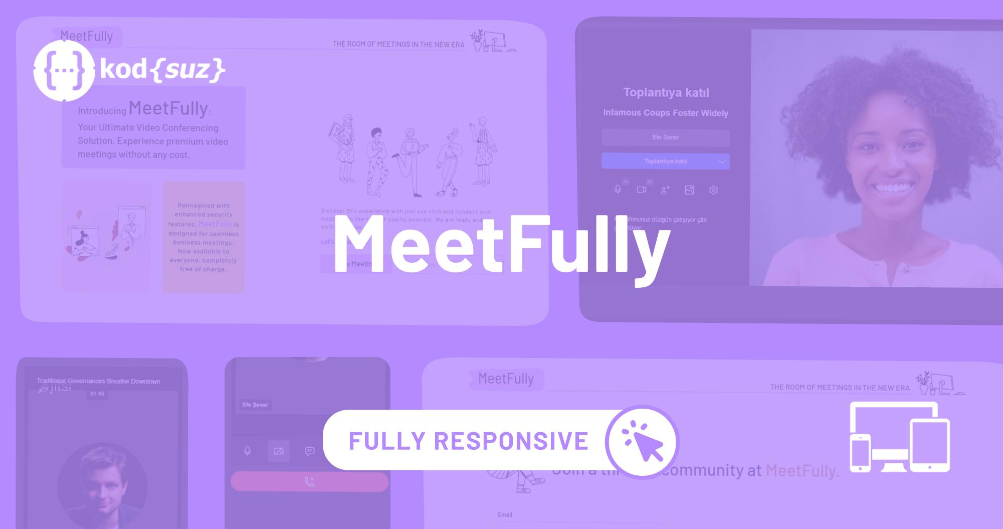 MeetFully - Video Conferencing Template | Bubble