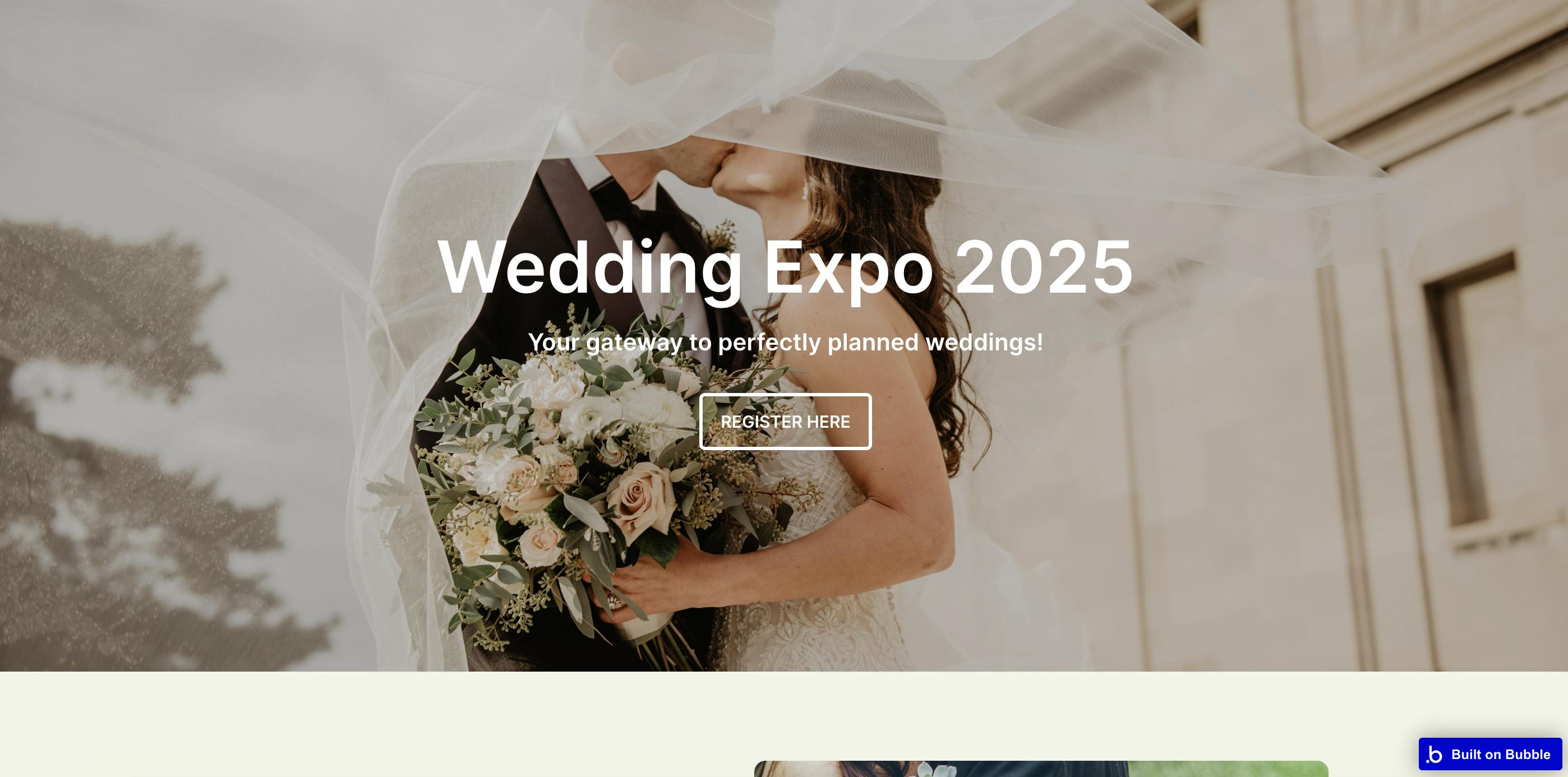 Event Landing Page Template | Bubble