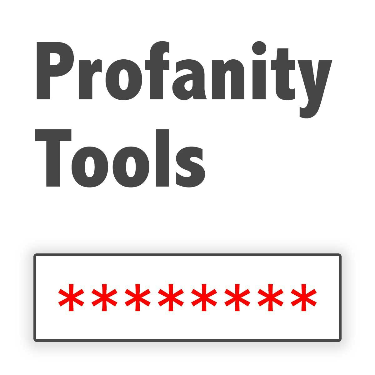 Profanity Tools Plugin | Bubble