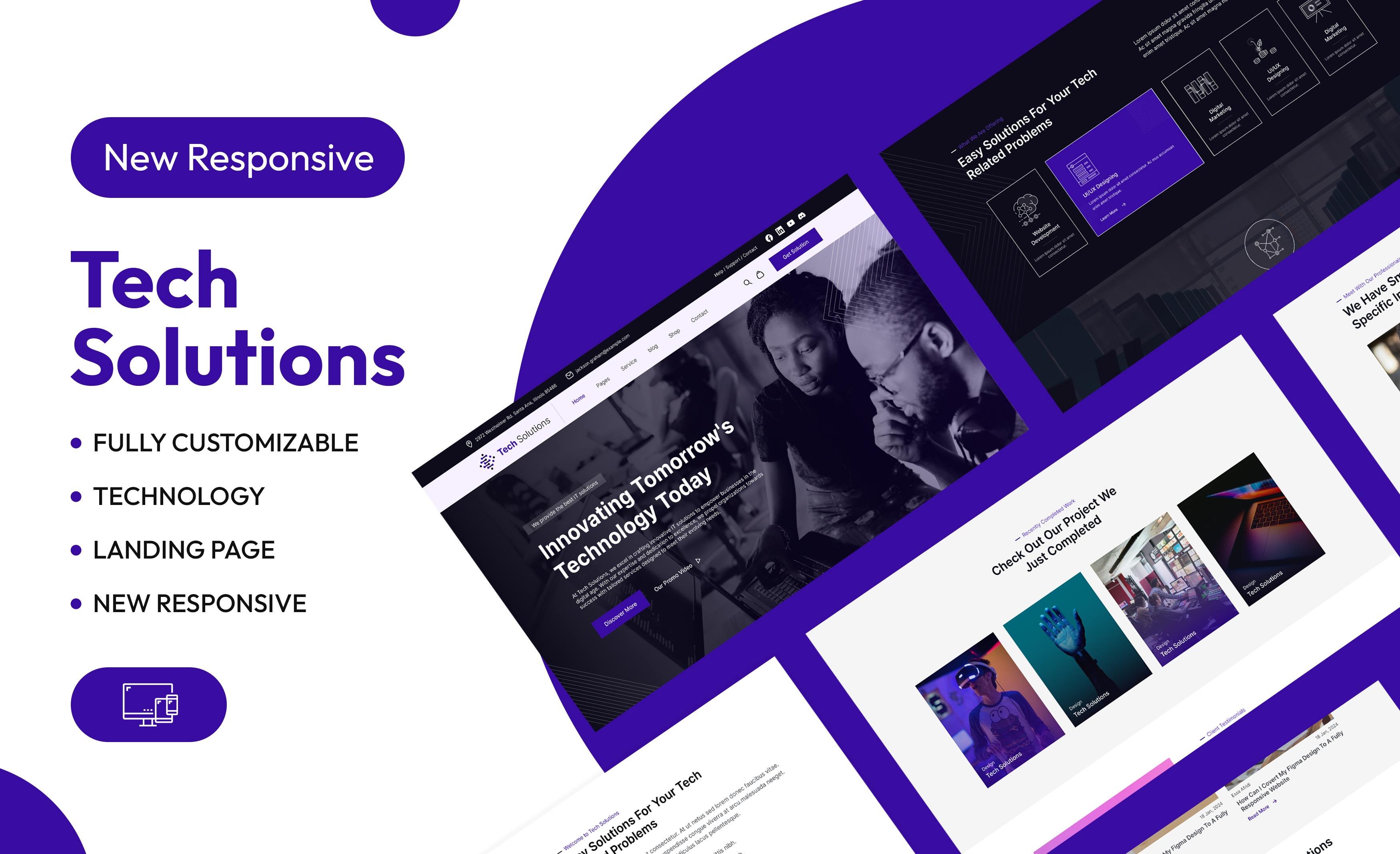 Otech - Startup Landing Page Template | Bubble