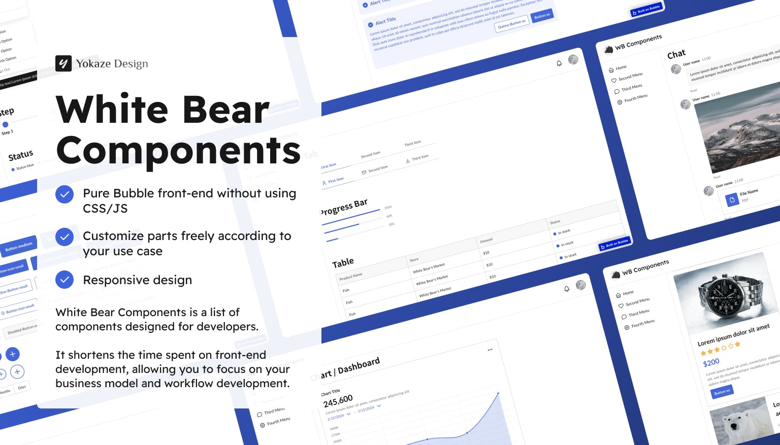 White Bear Components Template | Bubble