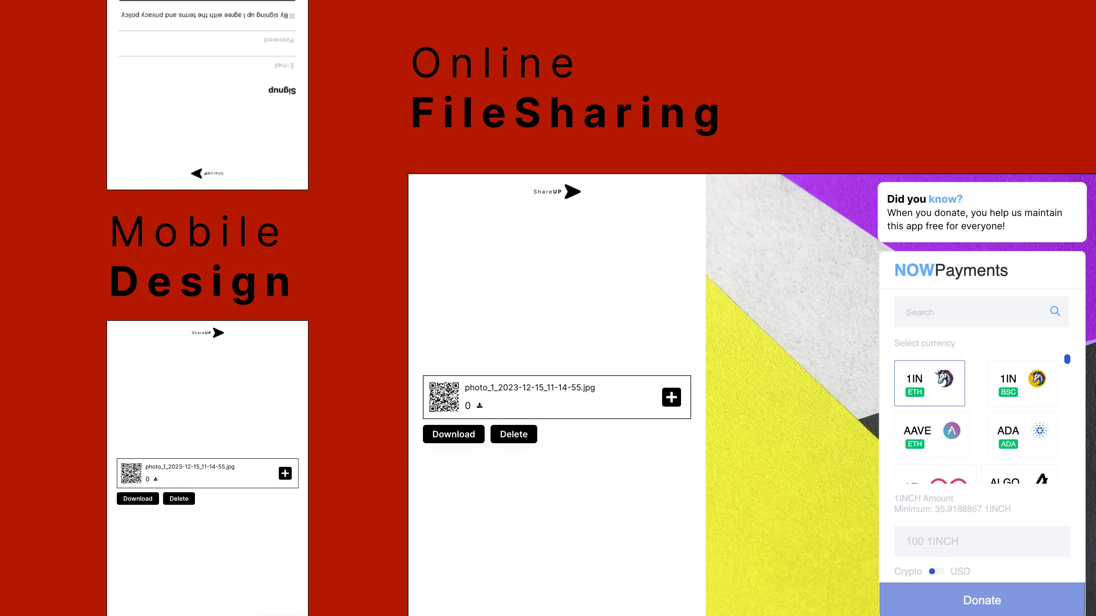 Online File Sharing Service Template | Bubble
