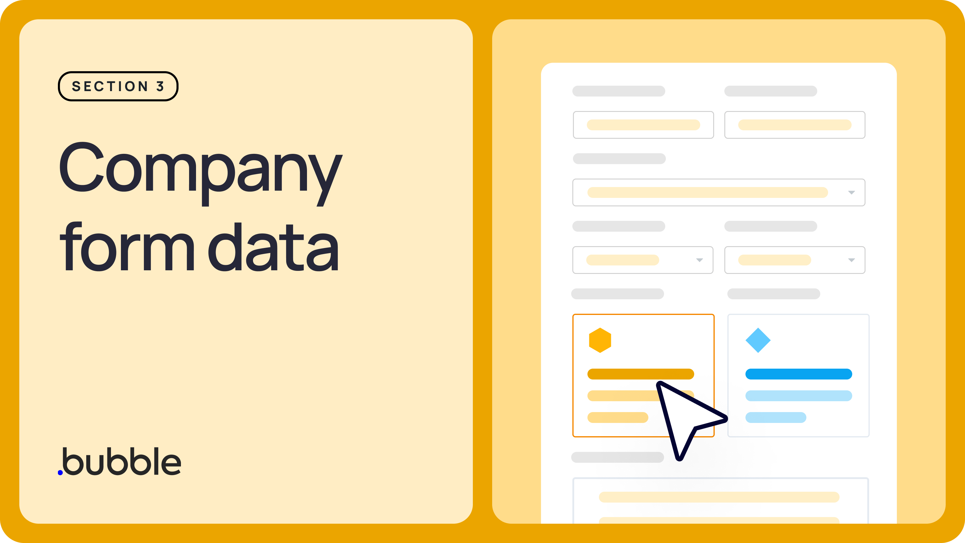 Company form data | Bubble