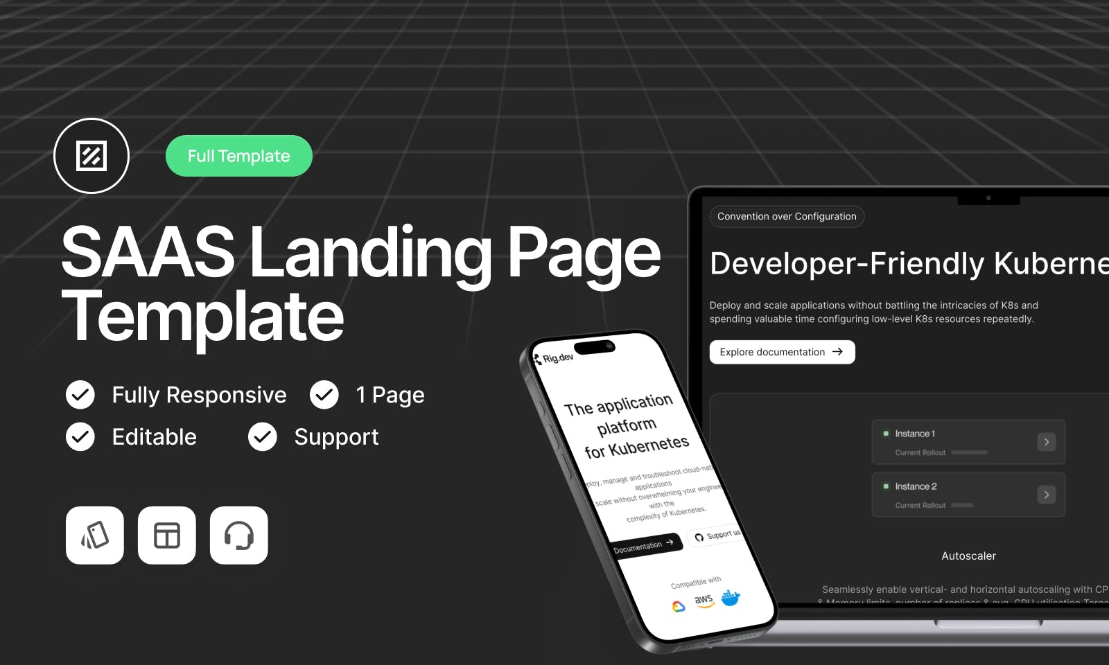 Saas Landing Page Template | Bubble