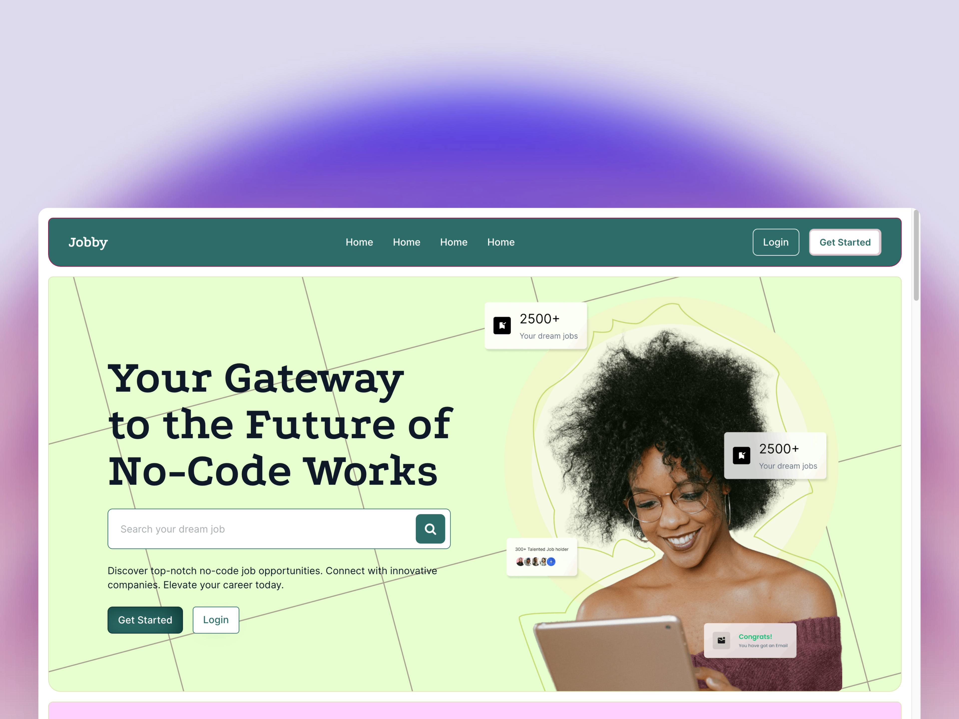 Jobby - Job board & Management Template | Bubble
