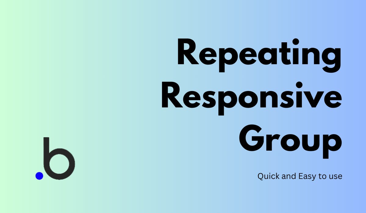 Reponsive Repeating Group Template | Bubble