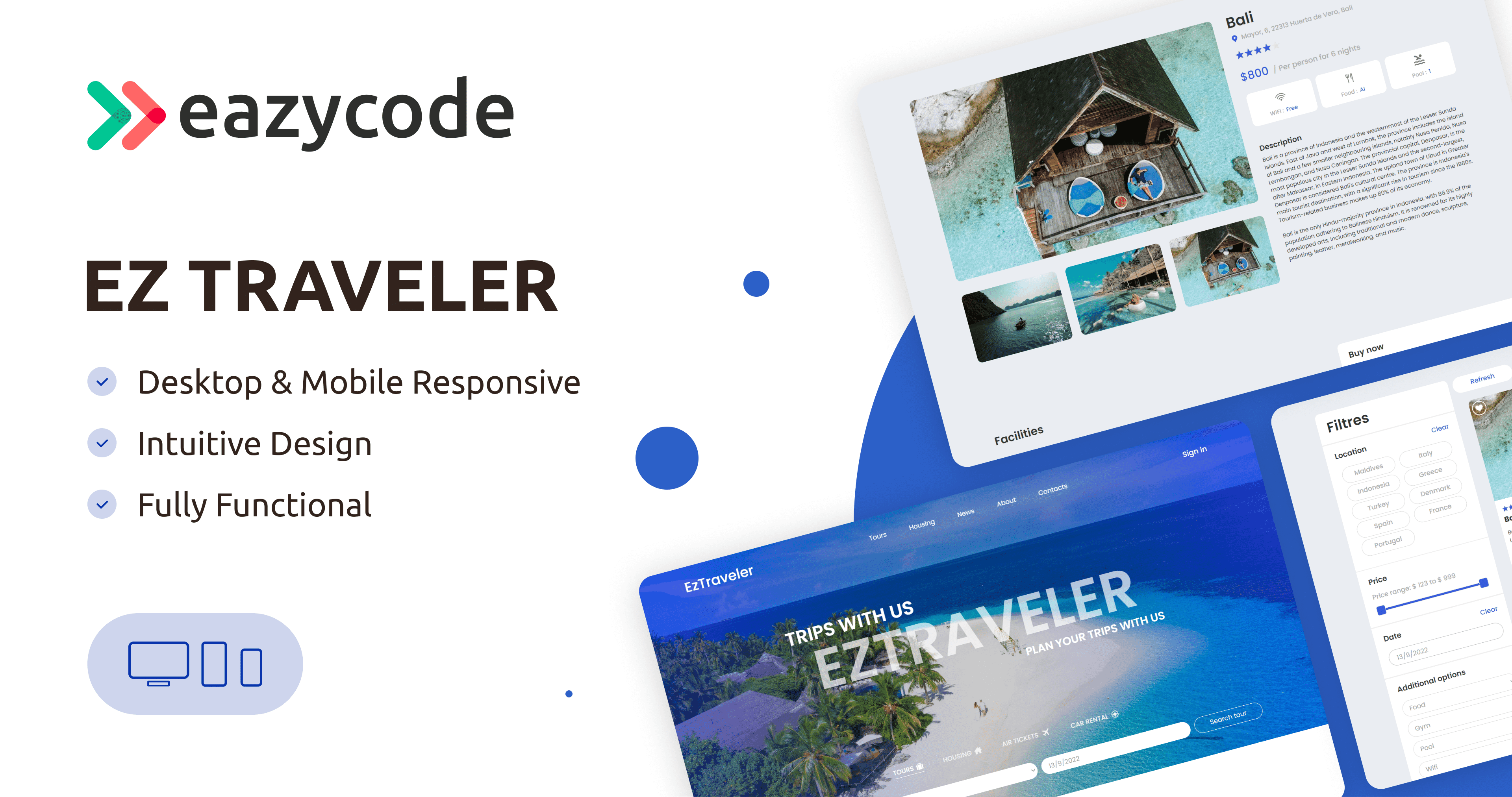 Ez Traveler Template | Bubble