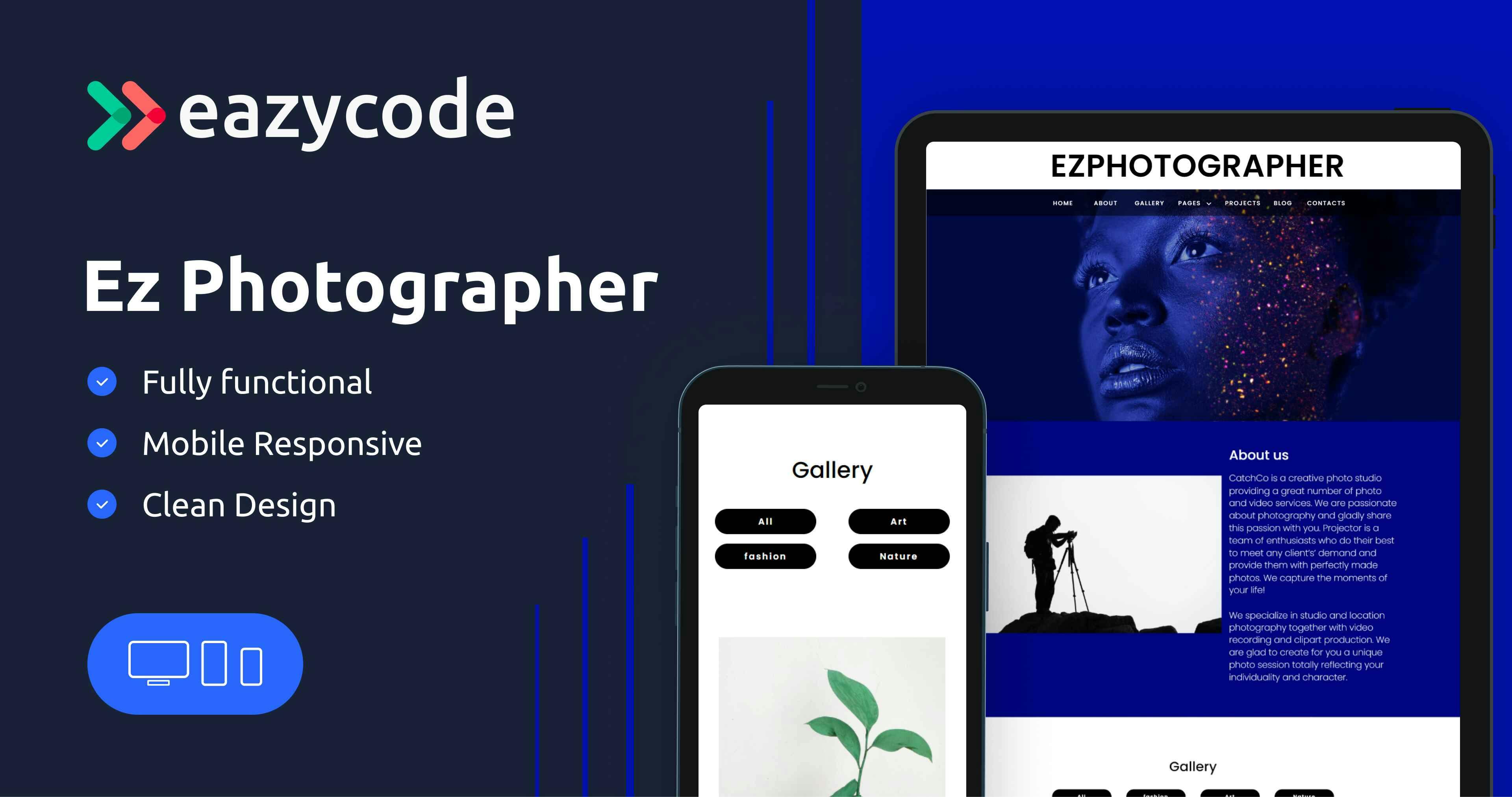 Ez Photographer Template | Bubble
