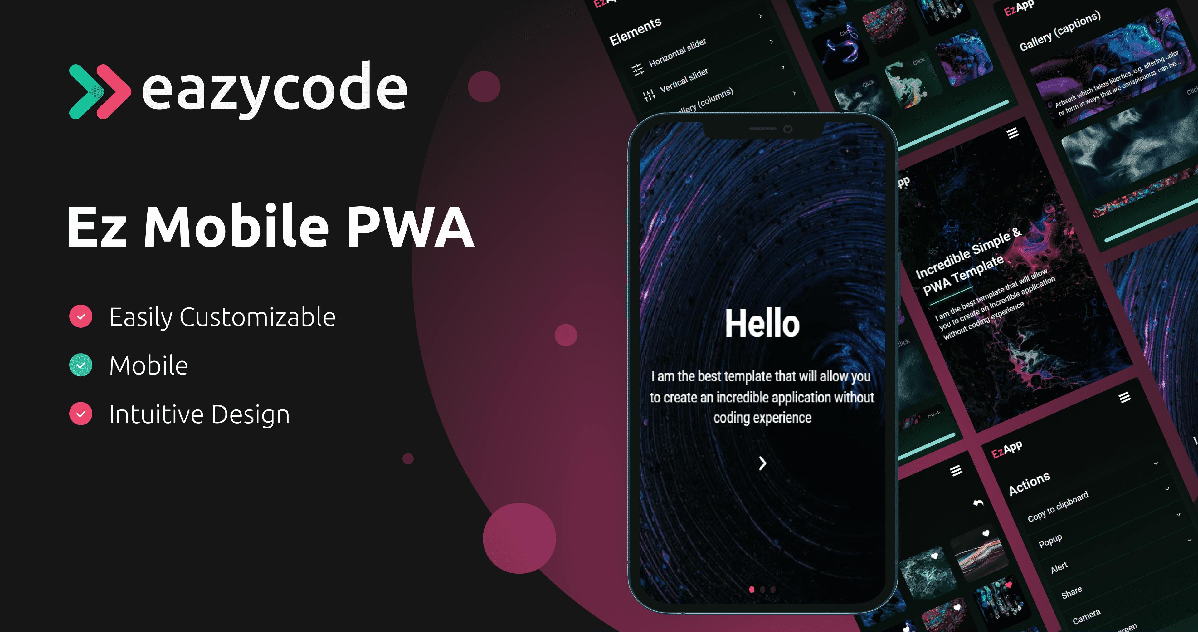 Ez Mobile PWA Template | Bubble