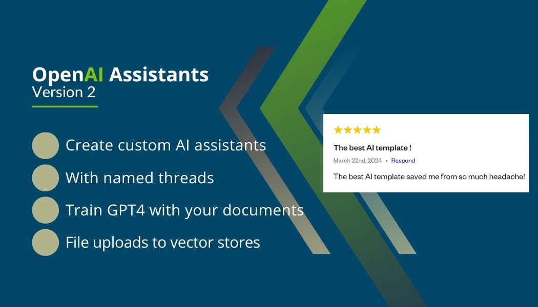 OpenAI Assistants-API GPT-4o Template | Bubble