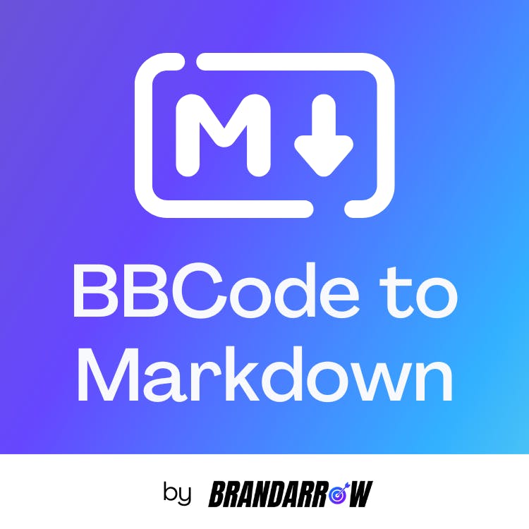 Bbcode To Markdown Plugin Bubble 