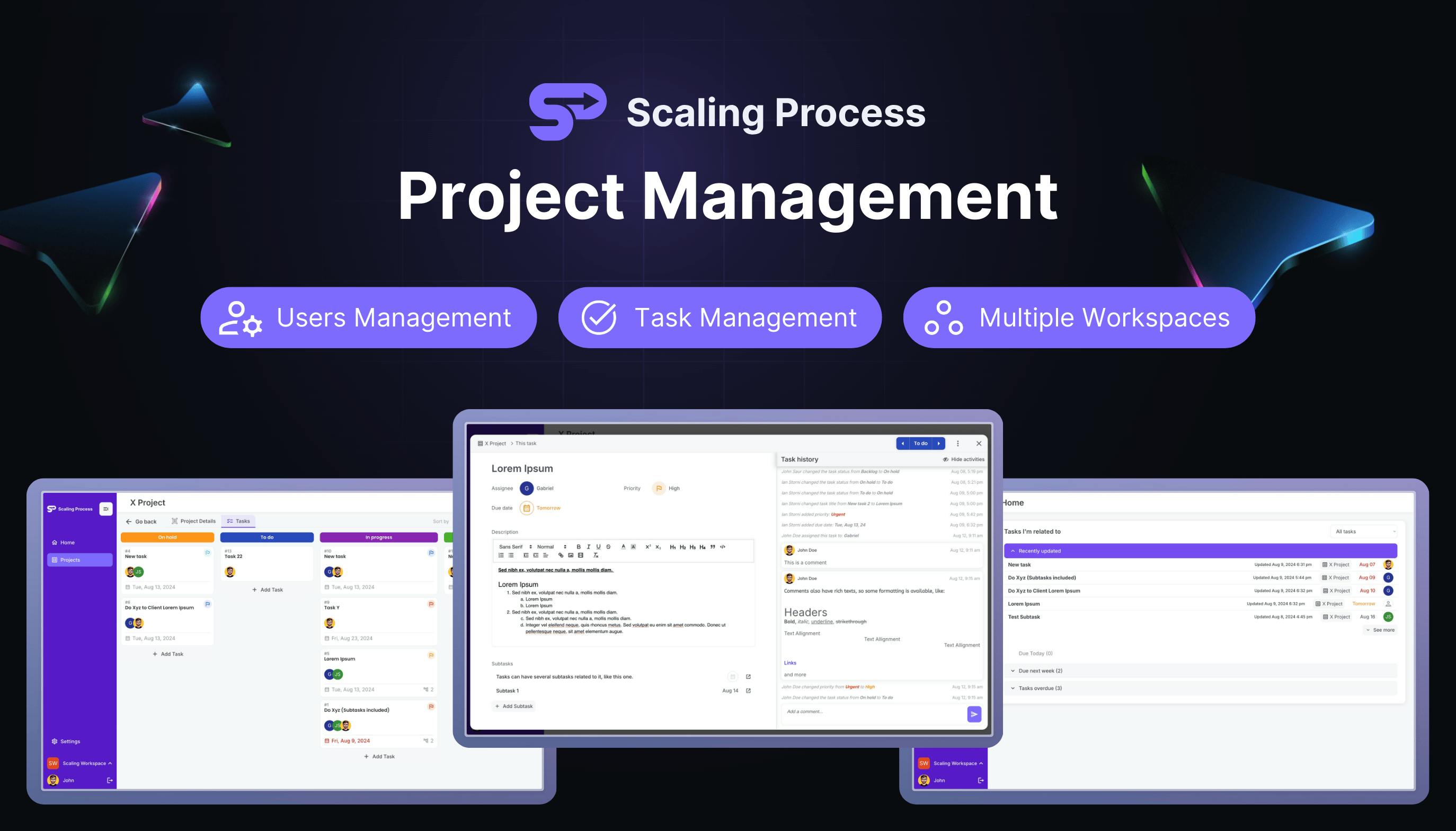 Project Management App Template | Bubble