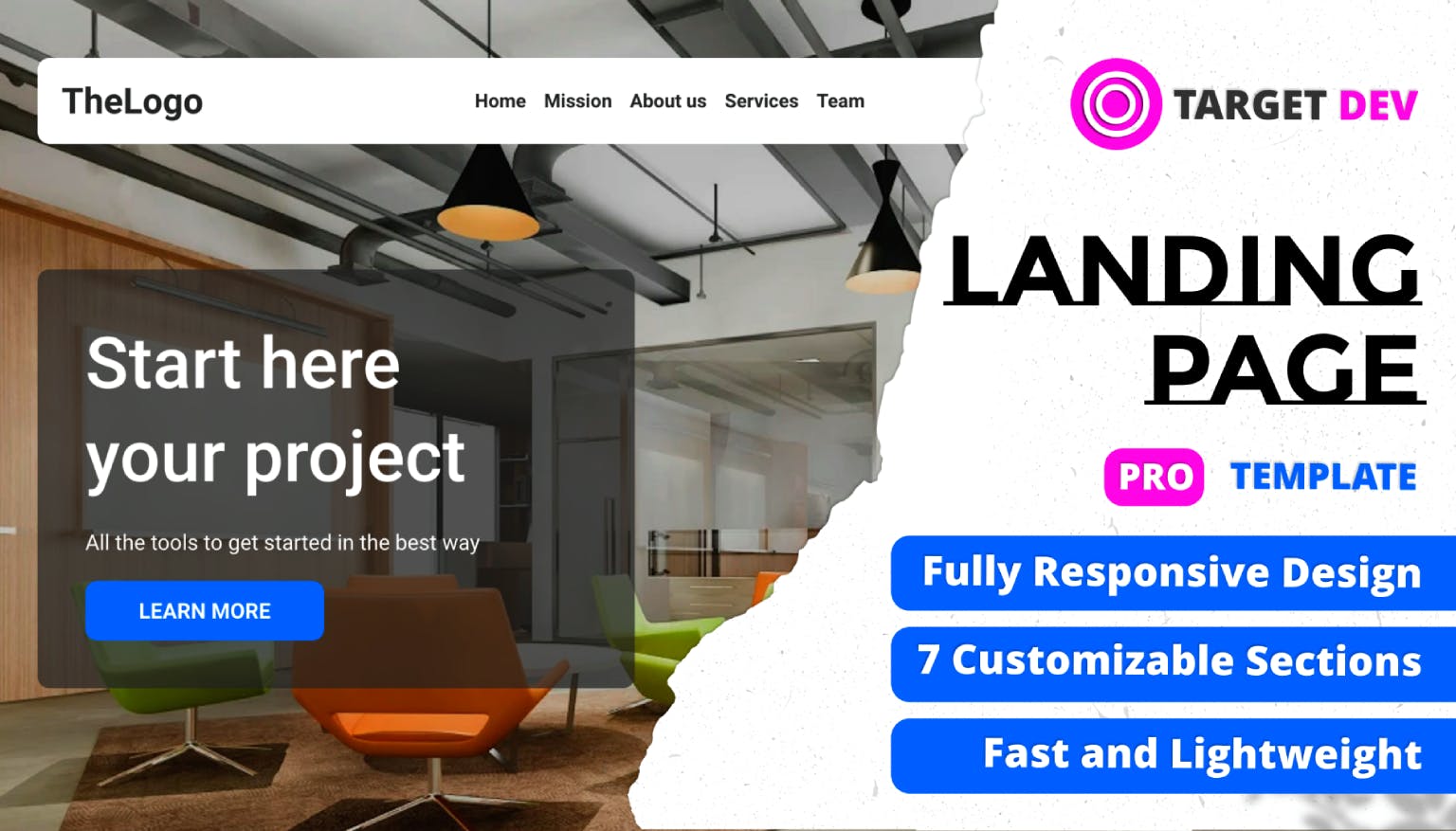 Pro Startup Landing Page Template | Bubble