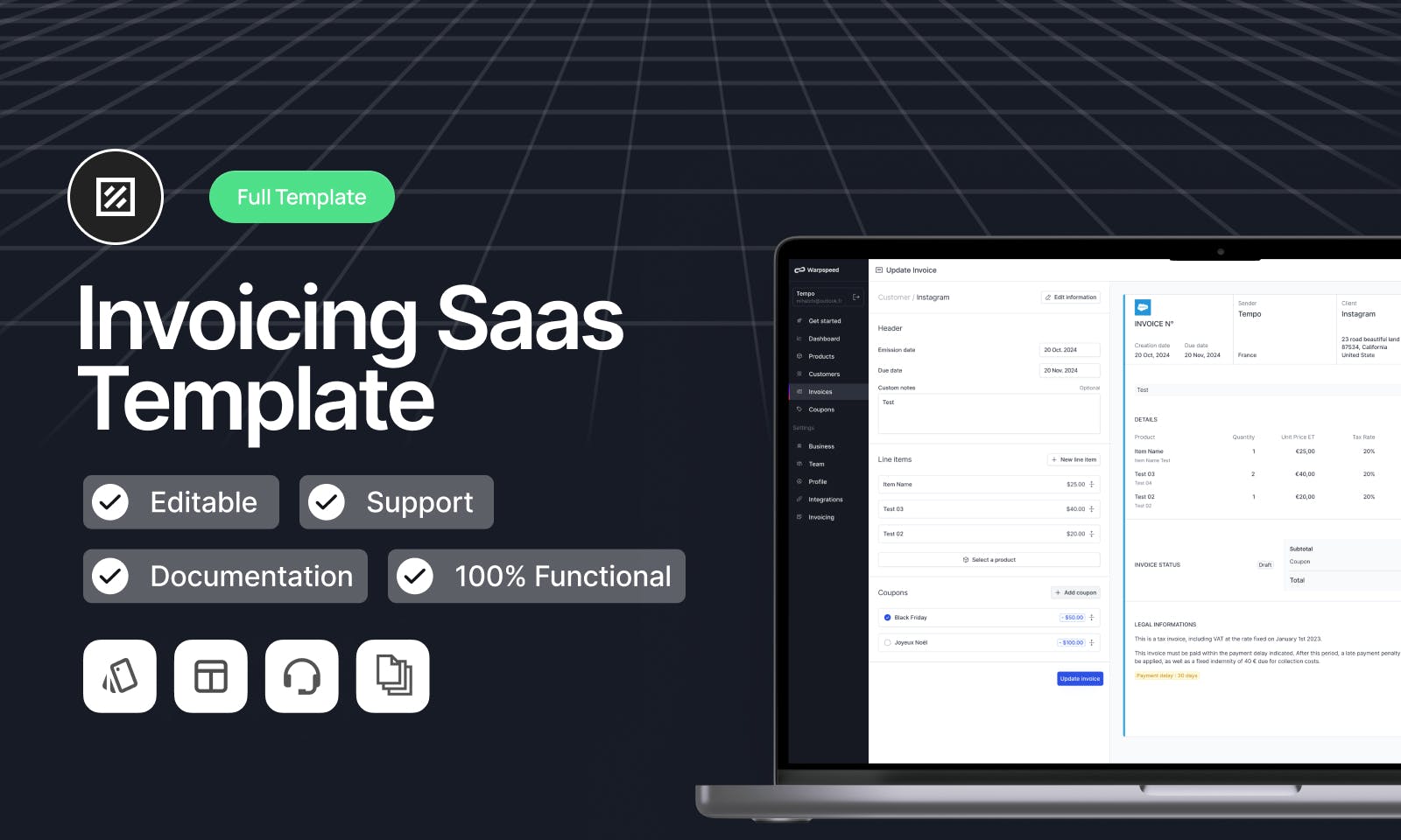 Invoicing Saas Template Template Bubble 