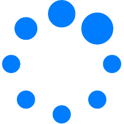 Blue Loading Spinners Plugin | Bubble