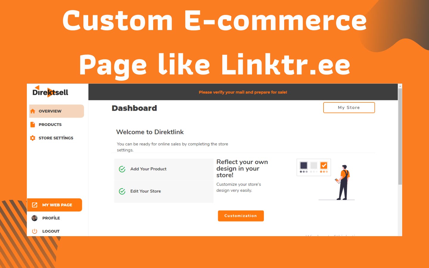 EF DirectLink like Linktr.ee Template | Bubble