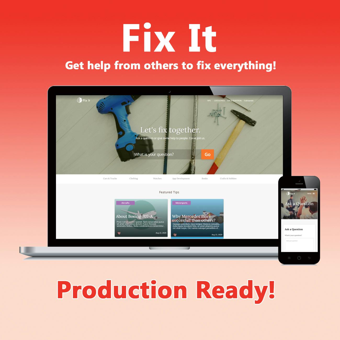 Fix It - Production Ready Template | Bubble