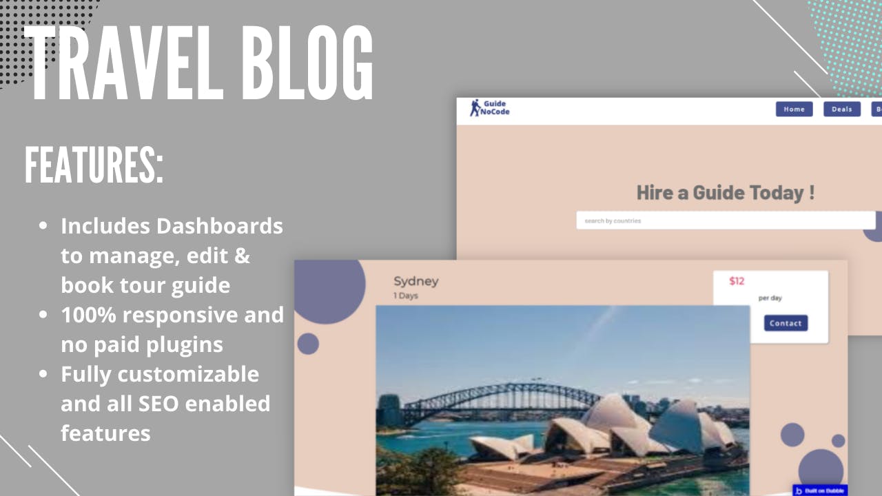 Tour guide Template | Bubble