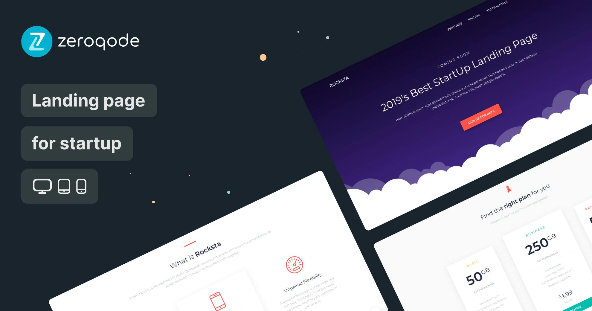 Startly - Startup Landing Page Template | Bubble