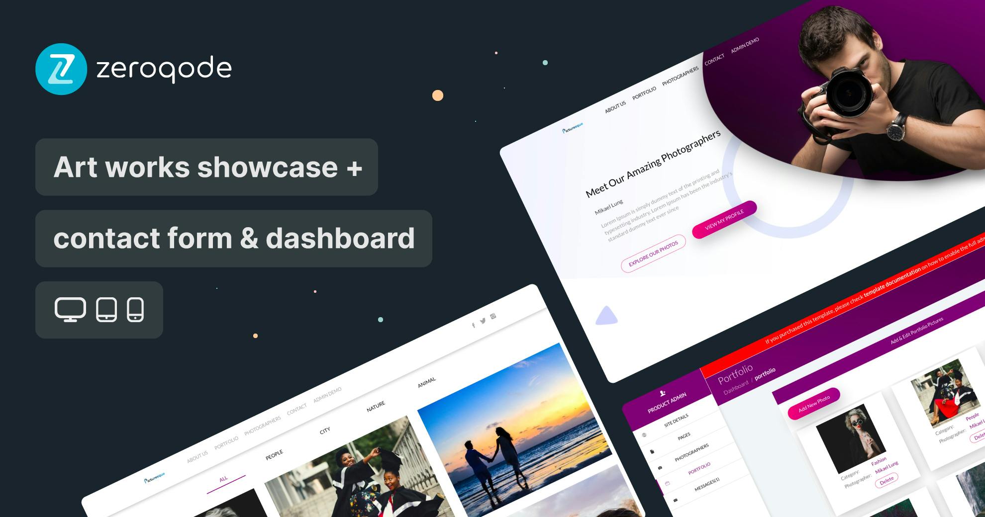 Photography Showcase Template Bubble