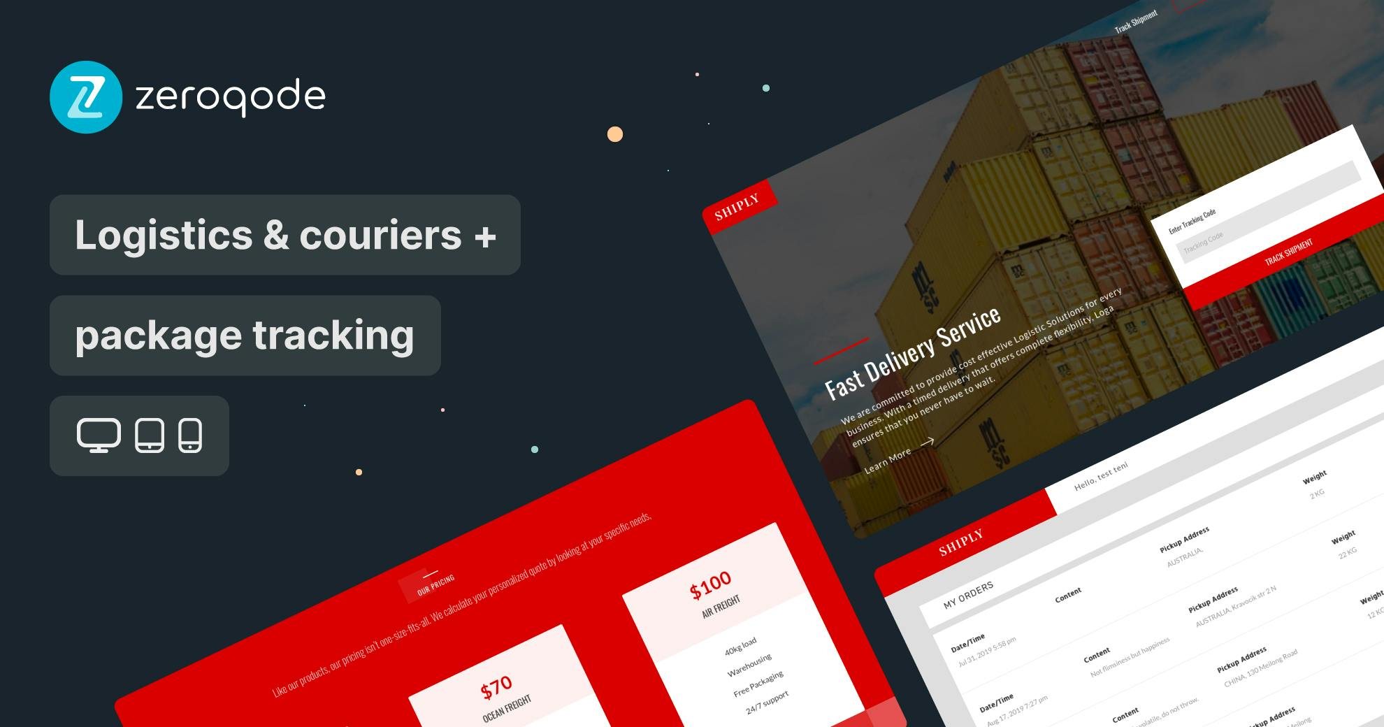 Shiply - Logistics Template | Bubble