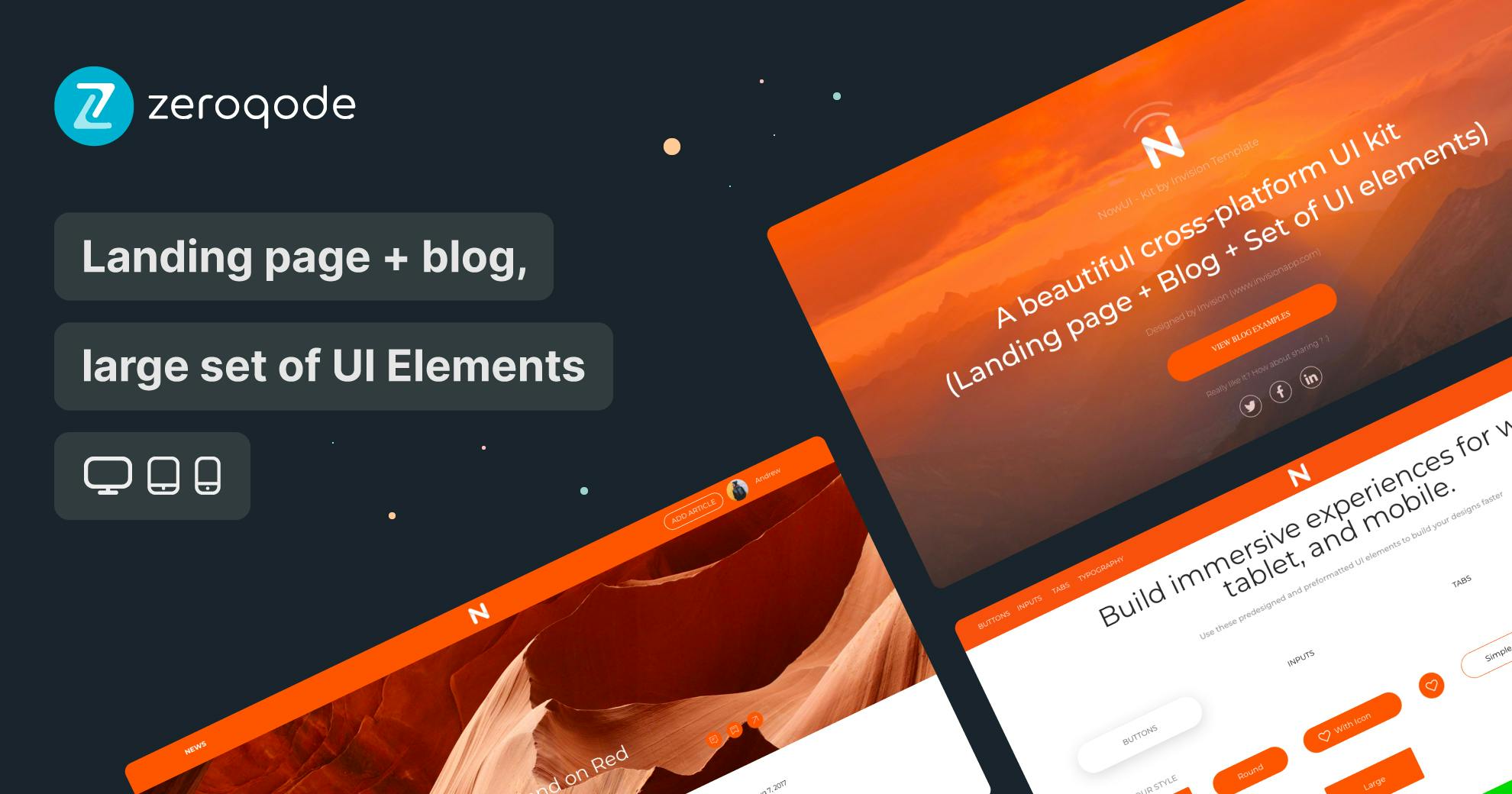 Now Ui Kit By Invision Template | Bubble