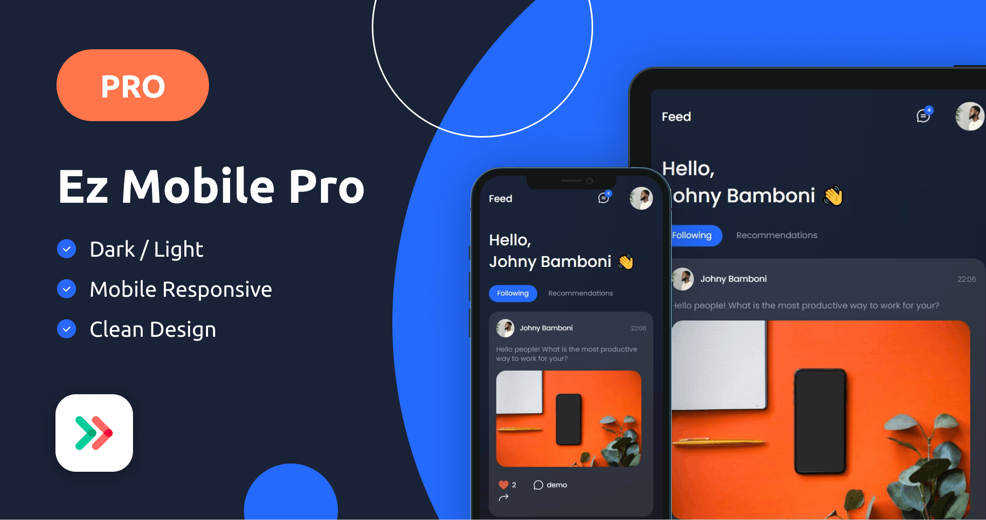 Ez Mobile App Pro Template | Bubble