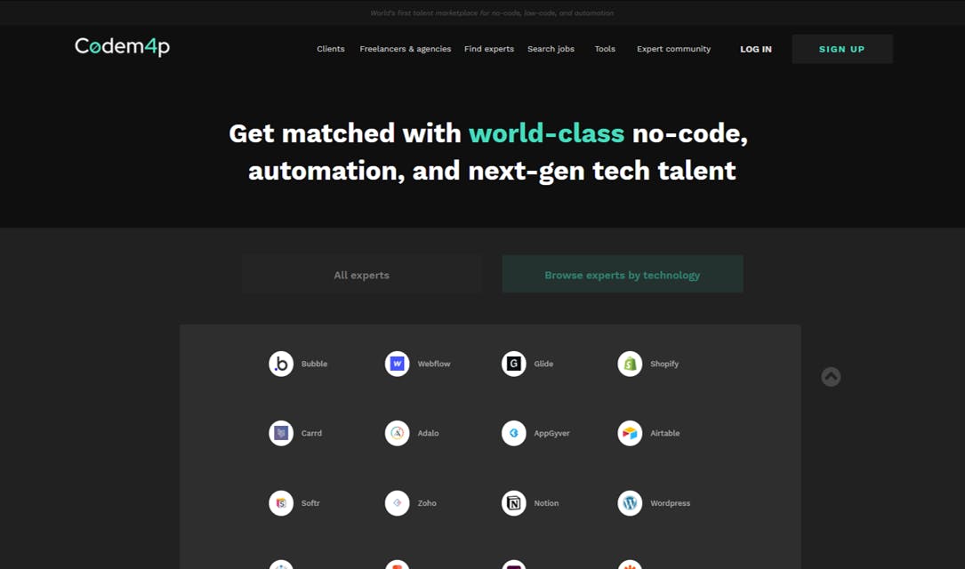 Find no-code experts I Codemap
