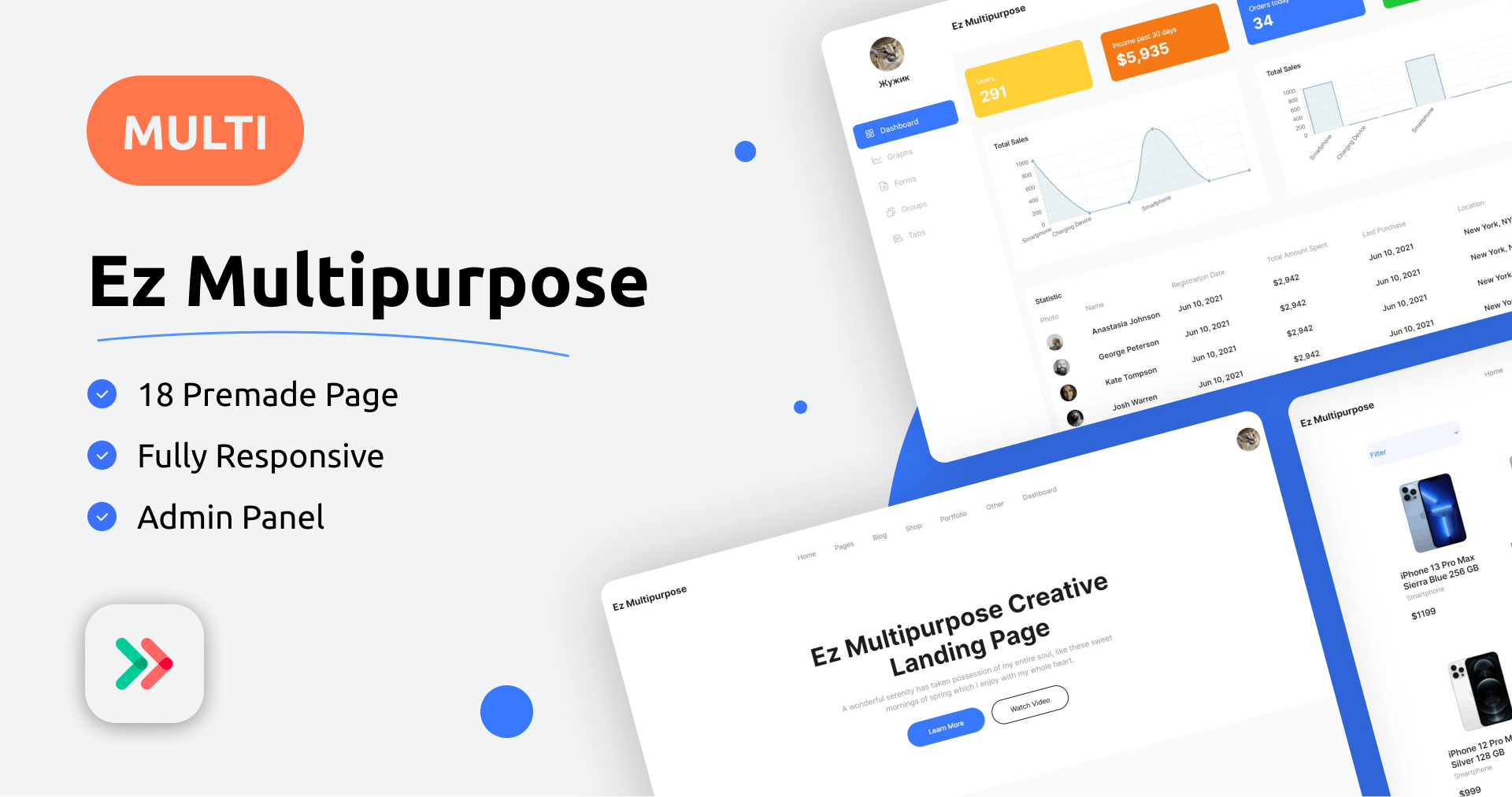 Ez Multipurpose Template | Bubble
