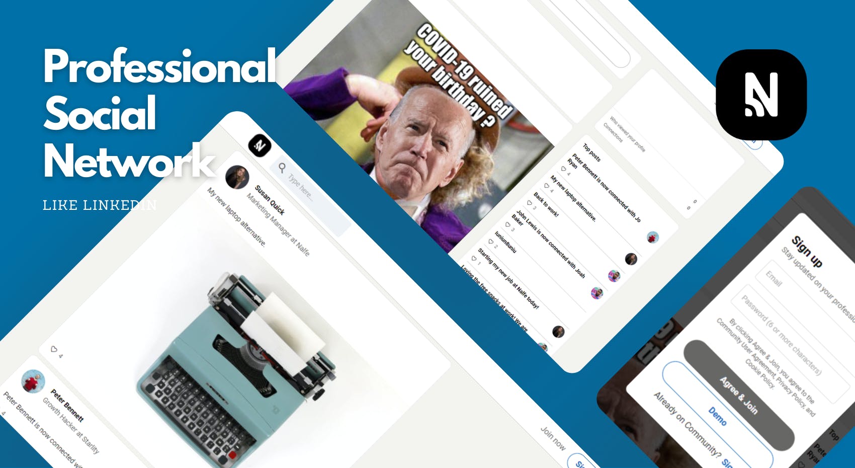 Professional Social Network Template | Bubble