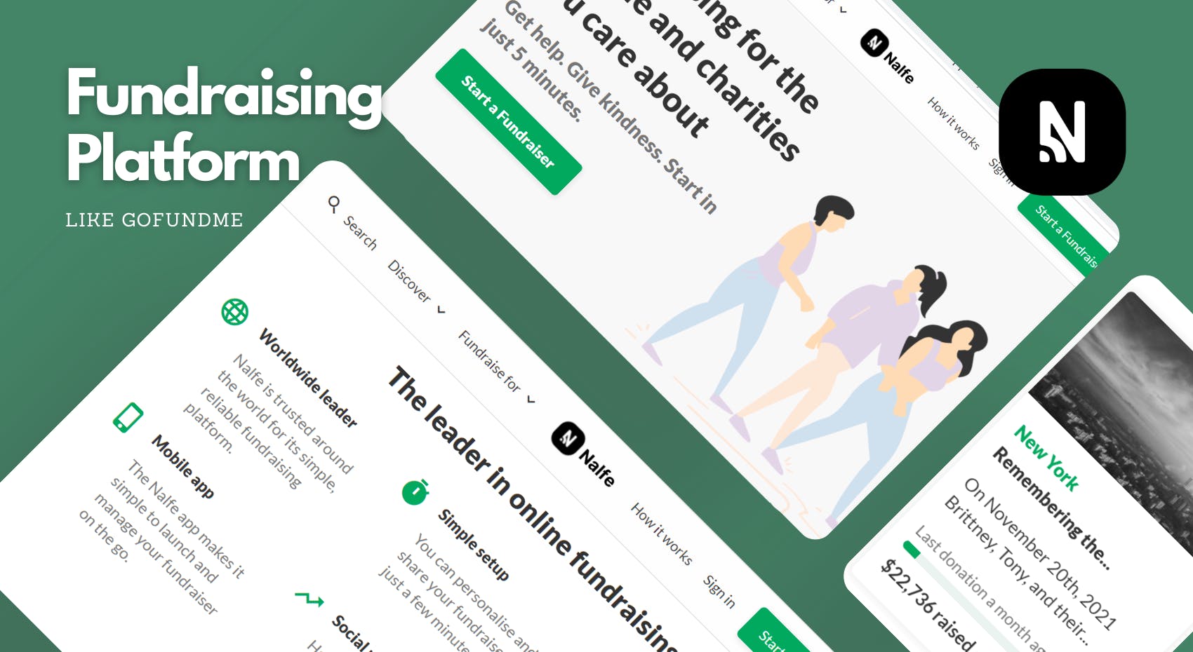 Fundraising Platform Template | Bubble